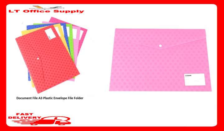 (LT OFFICE) Document Envelope A3 Plastic Envelope File Folder | Lazada PH