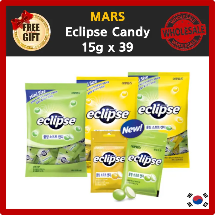 [Korea MARS] Eclipse Candy 2 Types 15g x 39 / Green Grape Lemon Mint | Lazada
