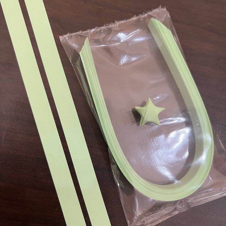 Kertas Bintang Star Paper Pastel Green Origami quilling quiling Varian ...