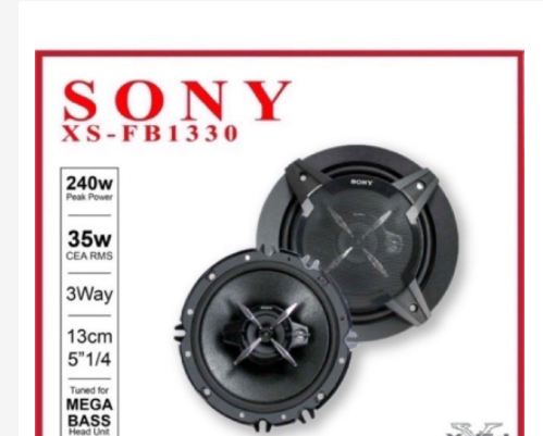SONY XPLOD XS-FB1330 5 INCH 2 WAY MEGA BASS COAXIAL SPEAKER 240W | Lazada
