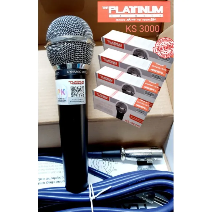 Platinum Dynamic Microphone. KS-3000. | Lazada PH