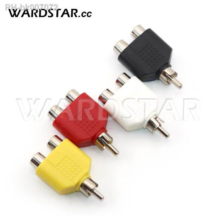 ∏ Audio Cables RCA 7mm Y Splitter 1 Male To 2 Female AV Jack RCA Plug ...