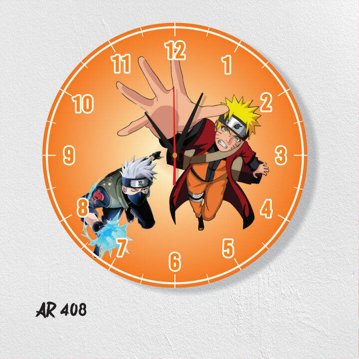 JAM DINDING NARUTO / HIASAN DINDING KAMAR / RUANG TAMU WALLPAPER POSTER ...
