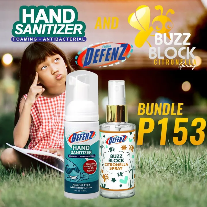 Defenz Foaming Hand Sanitizer + Buzz block | Lazada PH