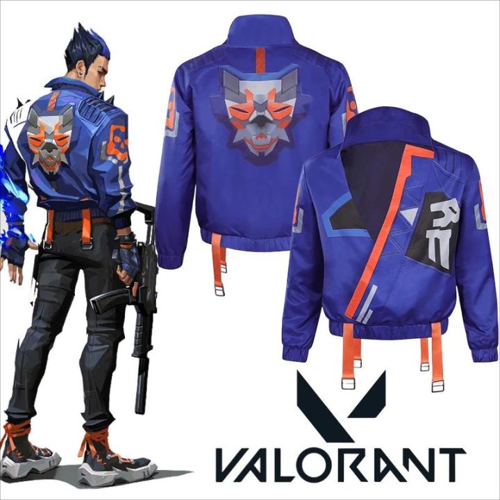 Yoru Cosplay Jacket Game Valorant Yoru Cosplay Costumes Blue Adult Tops Uniform Halloween