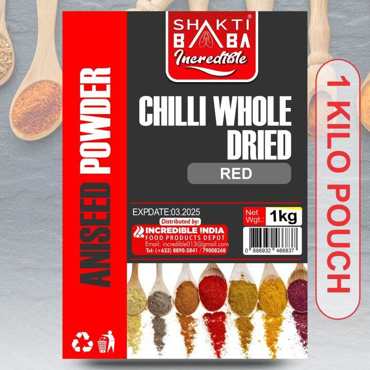 Shakti Baba Chilli Whole Dried 1kg | Lazada PH