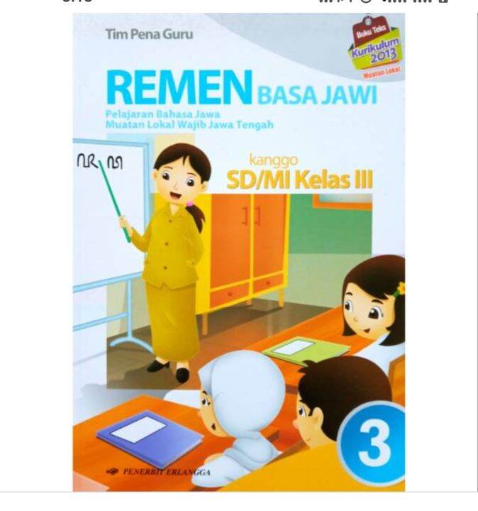 Buku Mulok Erlangga Remen Basa Jawi Kelas 3 SD | Lazada Indonesia