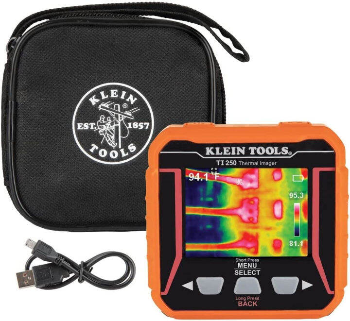 Klein Tools TI250 Rechargeable Thermal Imager, Camera Displays Over ...