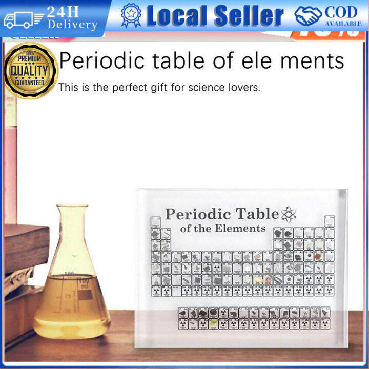 Periodic Table Acrylic Display Board With Real Elements Students ...