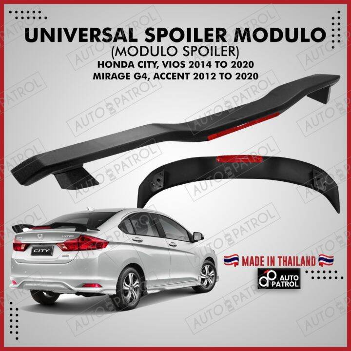 kbcdlh Universal Modulo Spoiler for Honda City Vios 2014 to 2020 Mirage ...