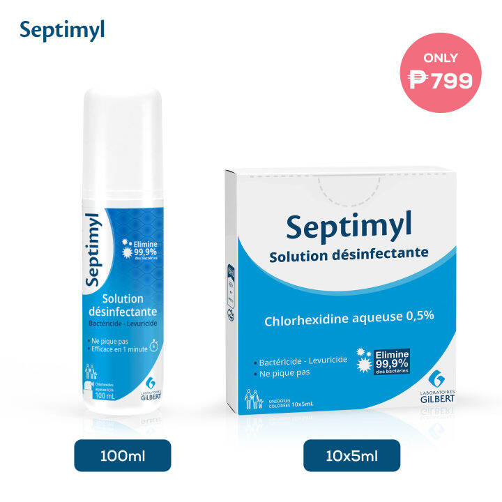 Septimyl Solution Disinfectant SPRAY & UNIDOSES (BUNDLE) | Lazada PH