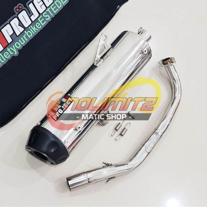 Knalpot Standar Racing TZM Project SS Pro Yamaha NMAX 155 OLD | Lazada ...