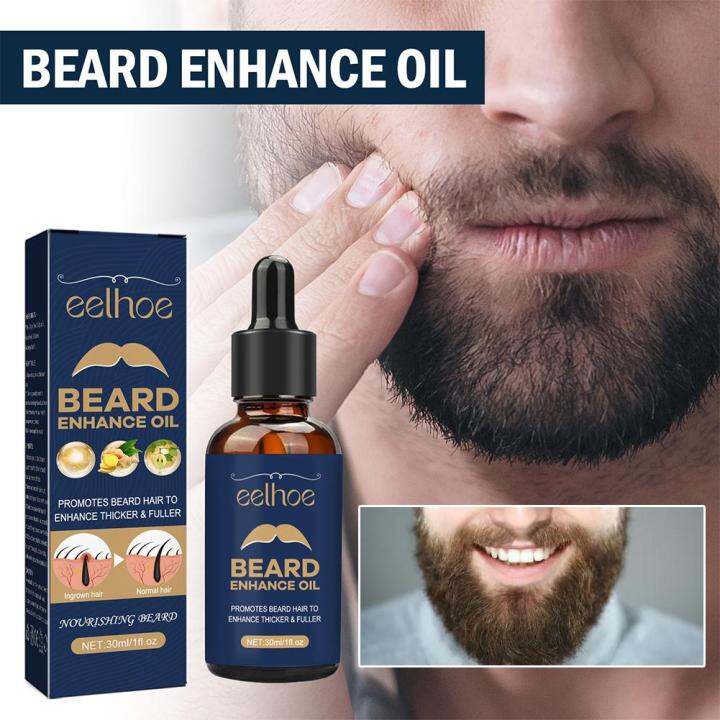 Eelhoe Men Beard Care Oil Beard Growth Serum Tonic Thicker Soft Bright