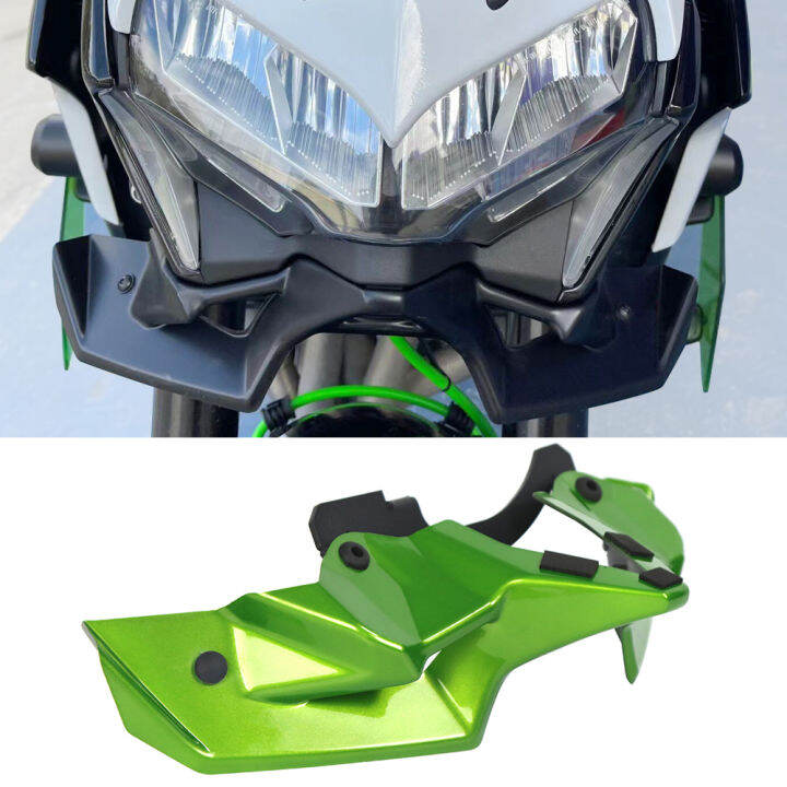 Motorcycle Accessories Black Bare Front Spoiler Winglet Aero Wing Kit ...