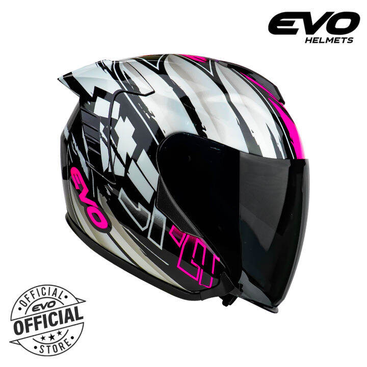 COD EVO RX-5 Katana Half Face Dual Visor Helmet with Clear and Smoke ...