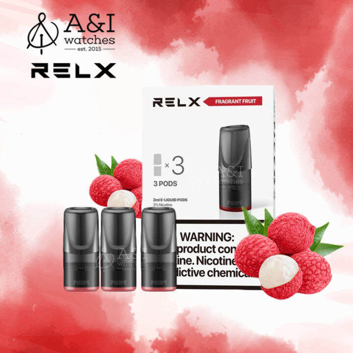 RELX Fragrant Fruit/ Lychee Flavor 3pcs Pods 3% | Lazada PH