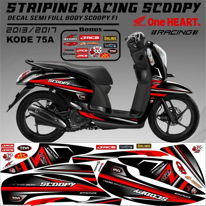 Sticker Scoopy Striping Scoopy Variasi Kode 75 | Lazada Indonesia