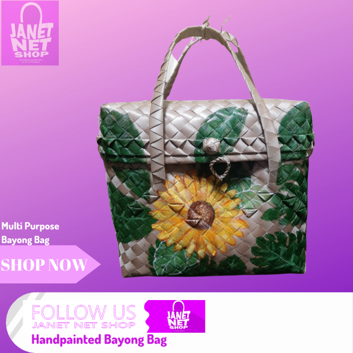 Bayong Basket Bag (All Purpose Bag) w/ lock & cover | Lazada PH