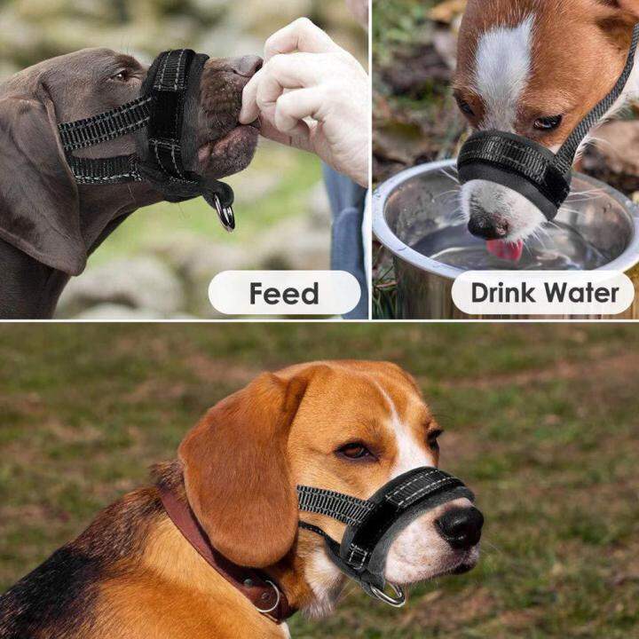 Pet Mask Mouth Cage Anti-Biting Mouth Guard Big Dog Comfort Mouth Guard ...
