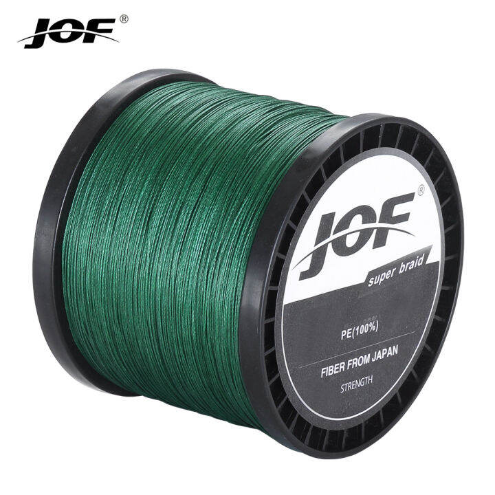 JOF 4 Strands สายตกปลาถัก Multifilament 300M 500M 1000M ปลาคาร์พตกปลาญี่ปุ่น Braided Wire ...