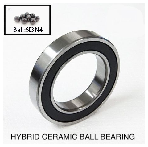 6301 RS ( 12 x 37 x 12 mm.) HYBRID CERAMIC Si3N4 BALL BEARING เม็ดกลม ...