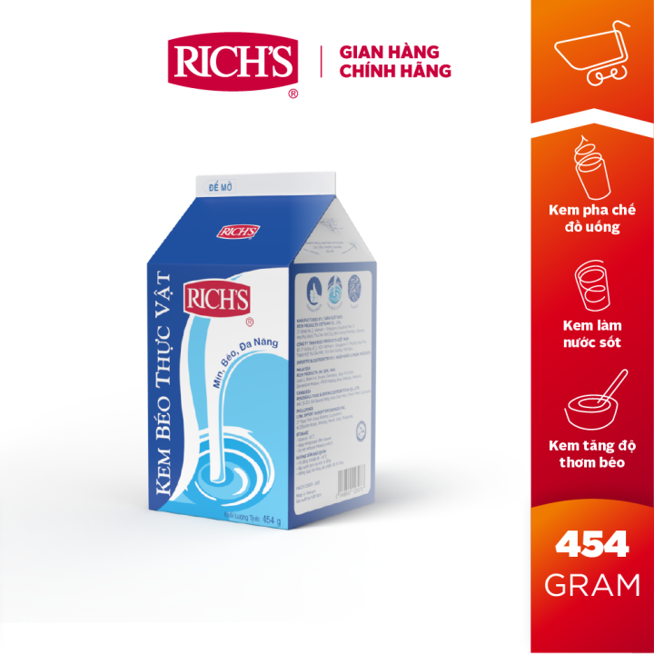 Kem Béo Thực Vật Rich's Hộp 454g | Lazada.vn