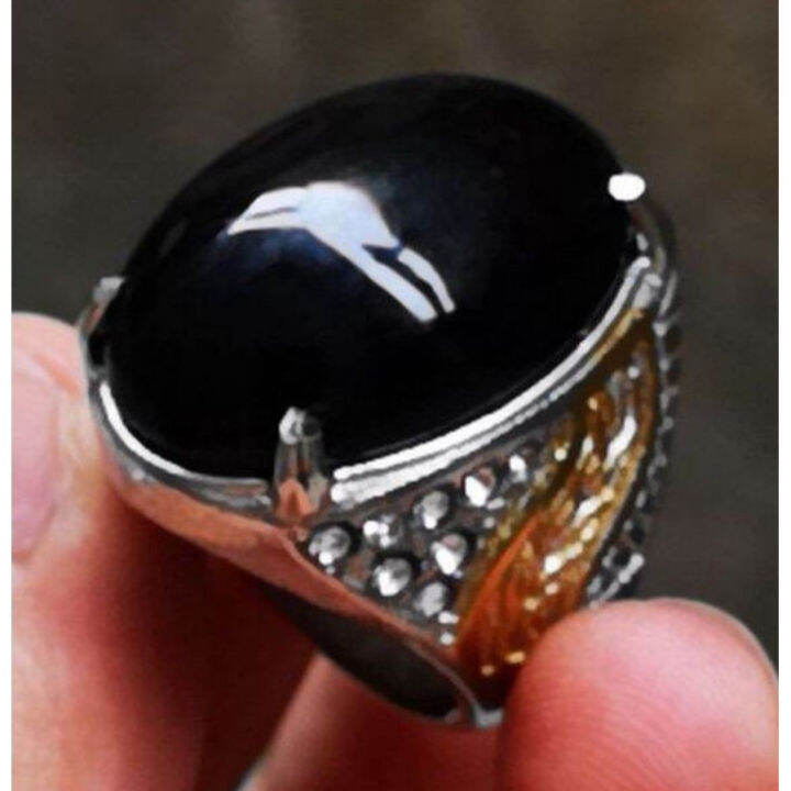 Cincin Batu Akik Kecubung Wulung Merah Kristal Top Colour Big Size ...