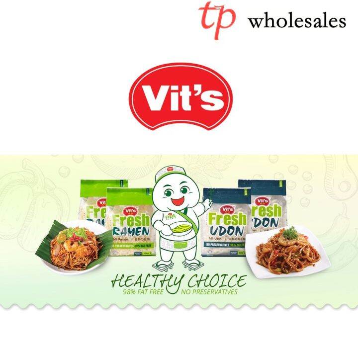 VIT'S PLAIN FRESH UDON / PLAIN FRESH RAMEN NOODLES 3S X 200G | Lazada