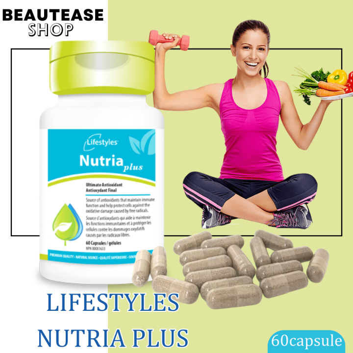 INTRA Lifestyle Nutria Plus Capsule (60 capsules) Powerful Antioxidant ...