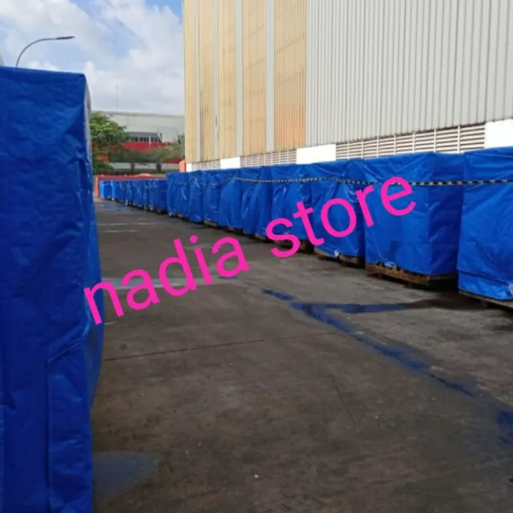 terpal plastik terpal penutup type a3 ukuran 5 m x 10 m kwalitas sedang ...