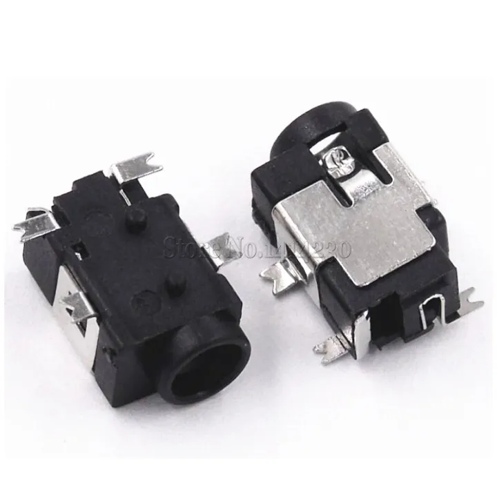 10PCS DC031A DC Power Supply Jack Socket Female Panel Mount Connector 3.5mm 1.35mm DC-031A 3.5*1 ...