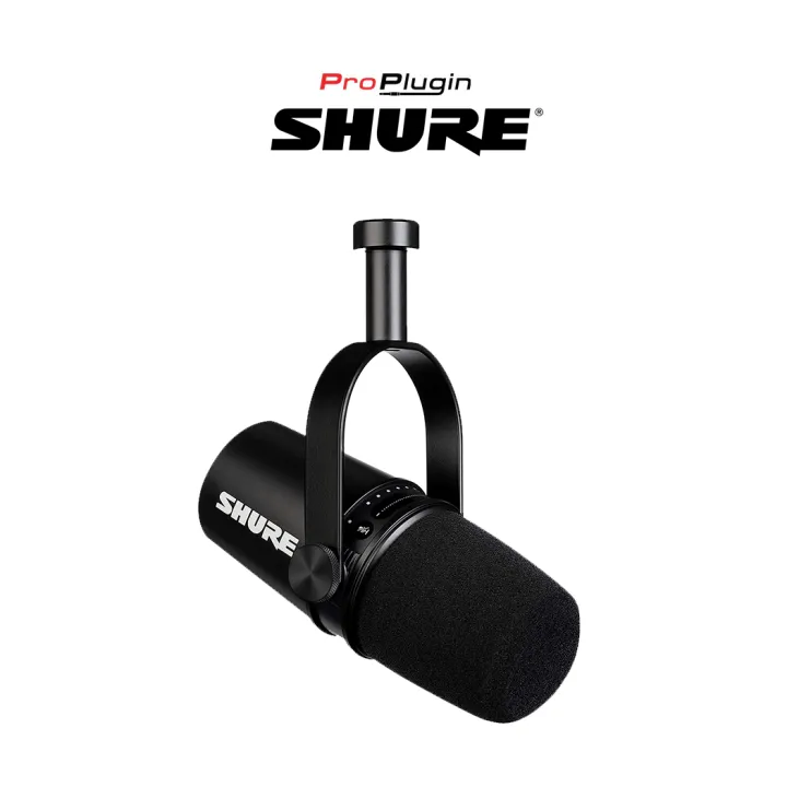 Shure MV7X ไมโครโฟน ใช้สำหรับงานบันทึกเสียง Studio (ProPlugin) | Lazada.co.th