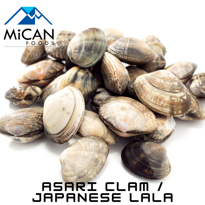 MiCAN FOODS Asari Clam / Japanese Boiled Lala ( 3 packs, 1.5 kg, Frozen ...