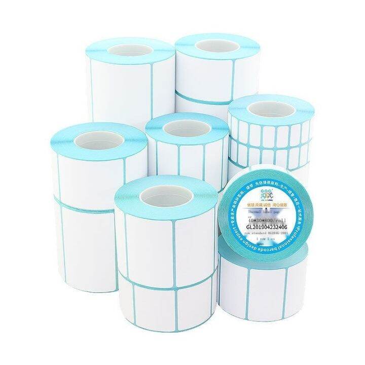 Three anti thermal label paper 50 x 30 20 to 40 60 70 80 90 100 x100x150 stickers barcode ...