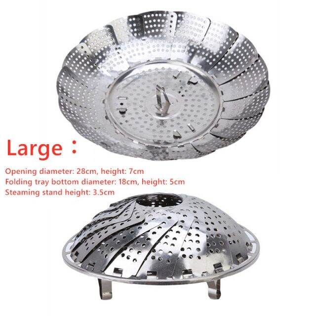 Stainless Steel Lotus Steaming Tray Multi-Function Changeable Fruit ...
