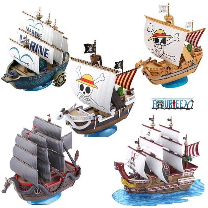 LE ของเล่นอนิเมะของขวัญคริสต์มาส Mobidick Spades เรือลูฟี่เรือดำน้ำ ...