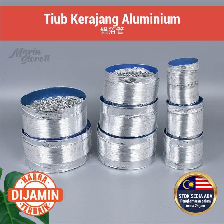 Aluminum Foil Tube Hose Pipe Ducting Ventillation Exhaust Fan Kitchen ...