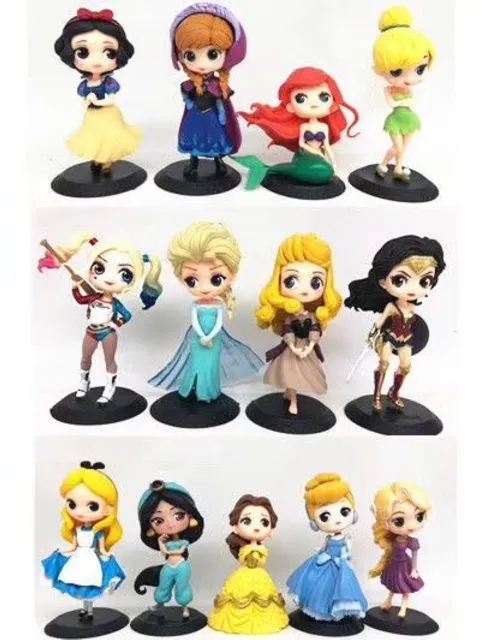 QPosket Princesses Anna Elsa Ariel PVC Action Figure | Lazada PH