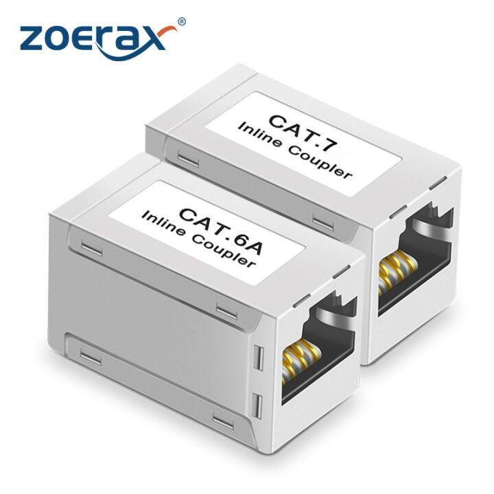 Zoerax Shielded Rj45 Coupler Inline Ethernet Coupler Female To Female