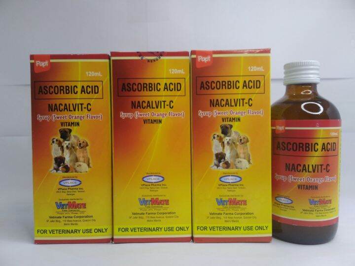 [CL REYES AGRIVET] 3BOX NACALVIT - C SYRUP (120ml) / ASCORBIC ACID ...