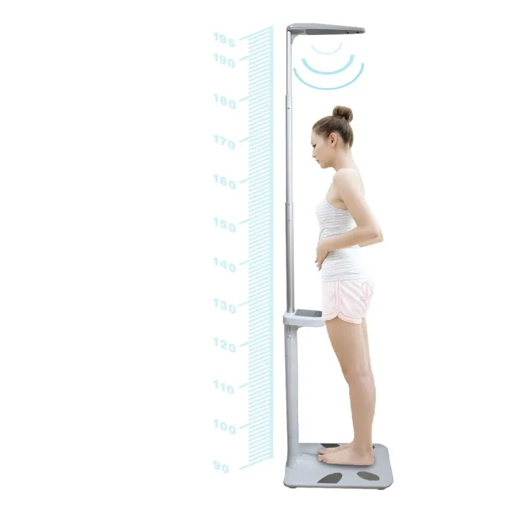 Precision Ultrasonic Height and Weight Scale Electronic Scale Gym Body ...