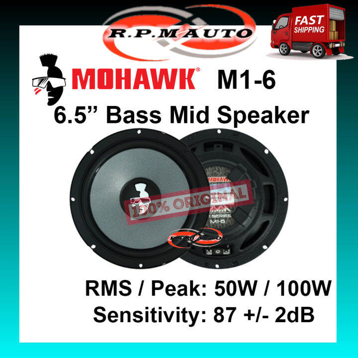 Mohawk M1-6 6.5 inch Mid Bass Car Speaker Perodua,Proton,Honda,Toyota ...