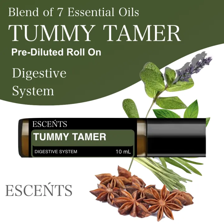 Tummy Tamer Essential Oil Roll On Blend Blend Stomach Pain Reliever | Lazada PH