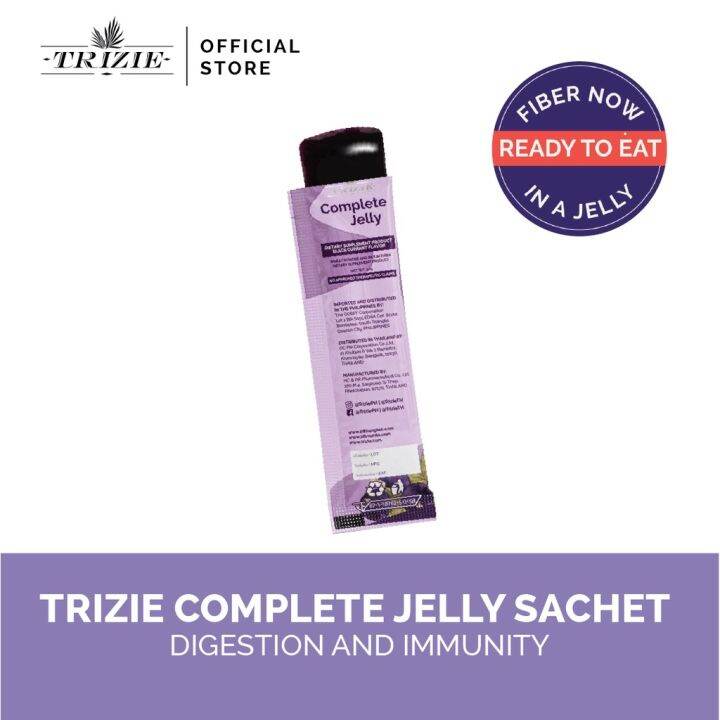 TRIZIE Fiber Complete Jelly sachet [Yummy Jelly Snack for Digestion and ...