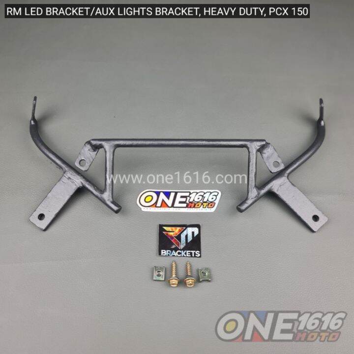 RM LED BRACKET PCX 150 AUXILLIARY LIGHTS BRACKET BLACK POWDER COATED ...