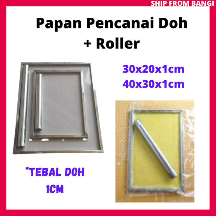Penggelek Doh Pencanai Biskut Cookies Dough Leveler 1cm Thick Frame ...