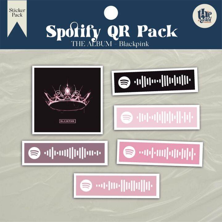 spotify qr vinyl sticker pack THE ALBUM by blackpink | Lazada PH