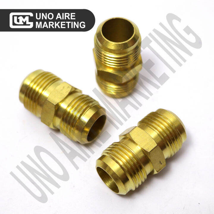 Flare Union 1/4 3/8 1/2 5/8 3/4 Brass for Refrigeration Air ...