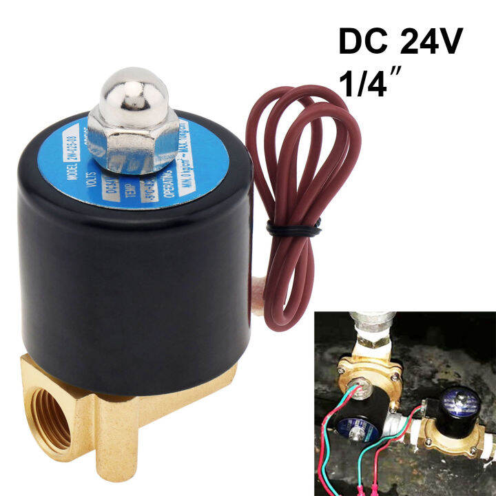 1/4'' DC 24V DN8 Normally Closed Type Aluminum Alloy Electric Solenoid Valve with Two Position ...