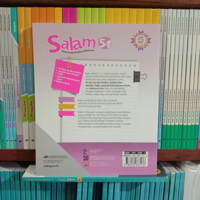 INDRA Buku Salam 5 in 1 5A Kelas 5 Mi KMA 2019 Erlangga SHOP | Lazada ...